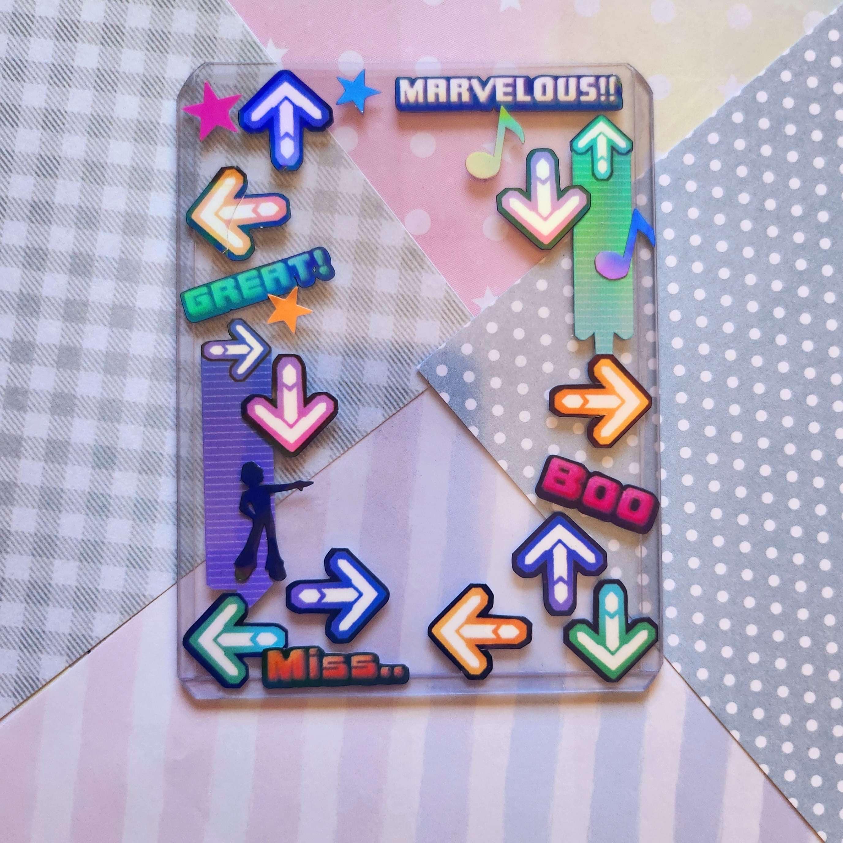 DDR Dance Dance Revolution Holo Deco Sticker Sheet - Etsy