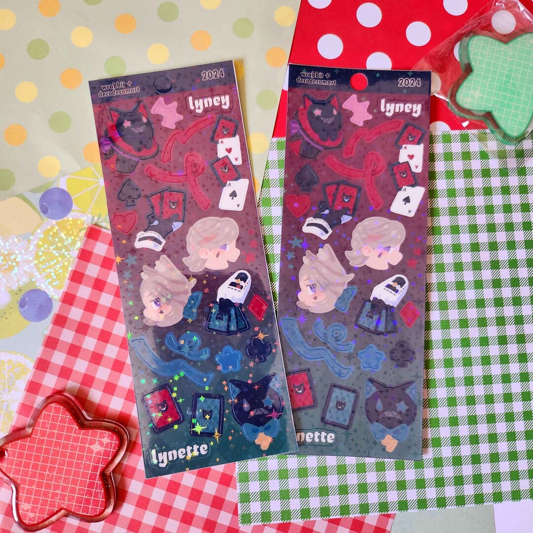 Lyney and Lynette | Honkai Star Rail |holographic Deco Sticker Sheet - Etsy