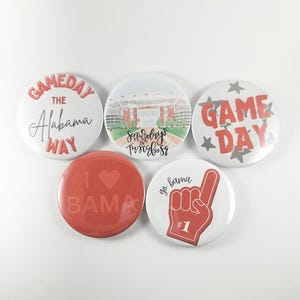 Alabama Crimson Tide Buttons - Etsy
