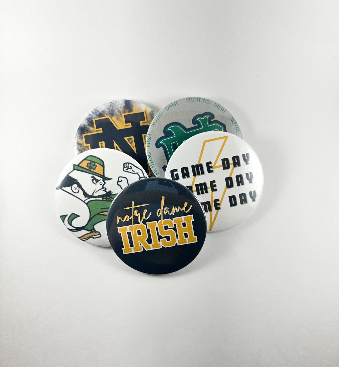 NEW Notre Dame Fighting Irish Buttons - Etsy