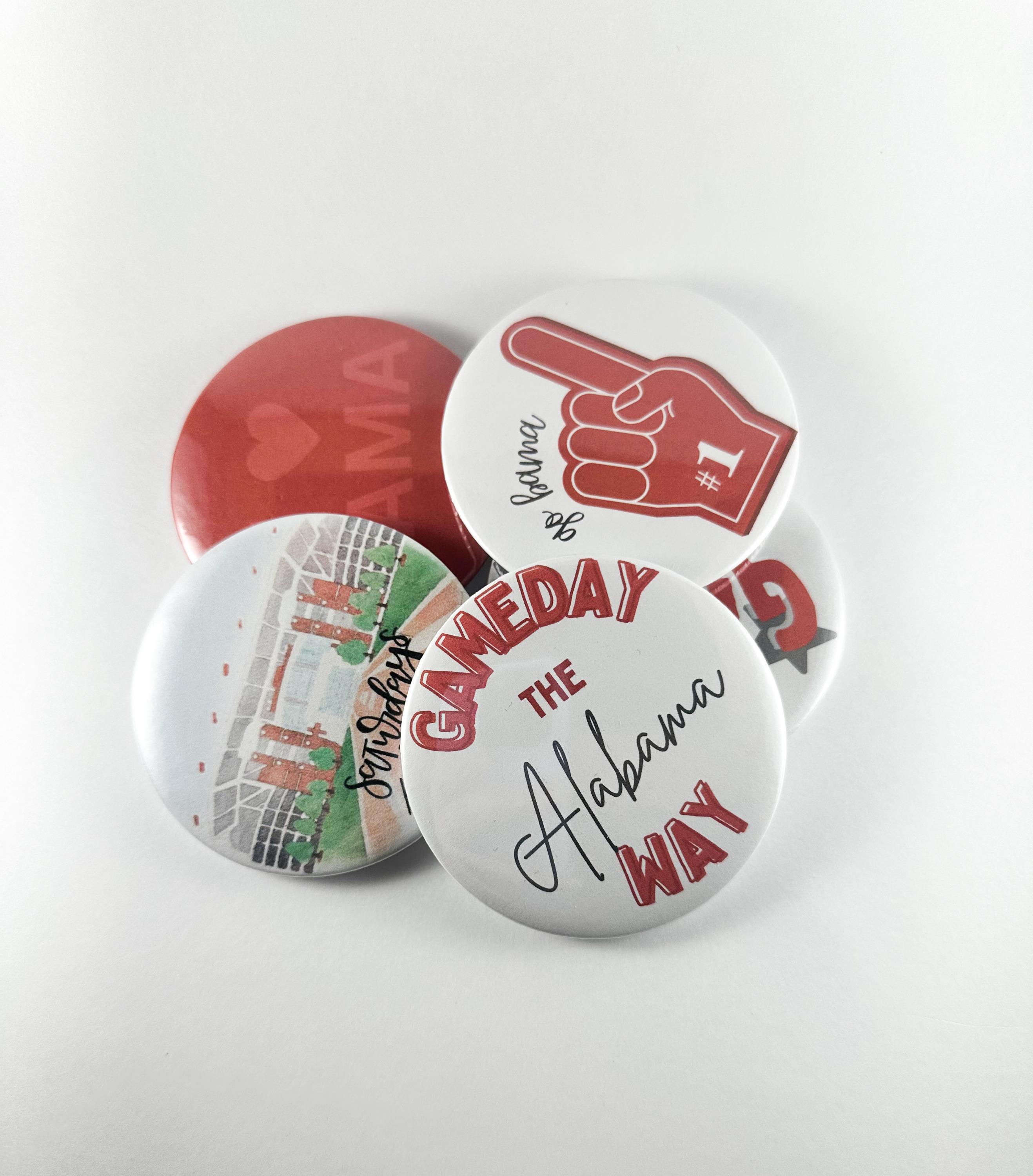 Alabama Crimson Tide Buttons - Etsy