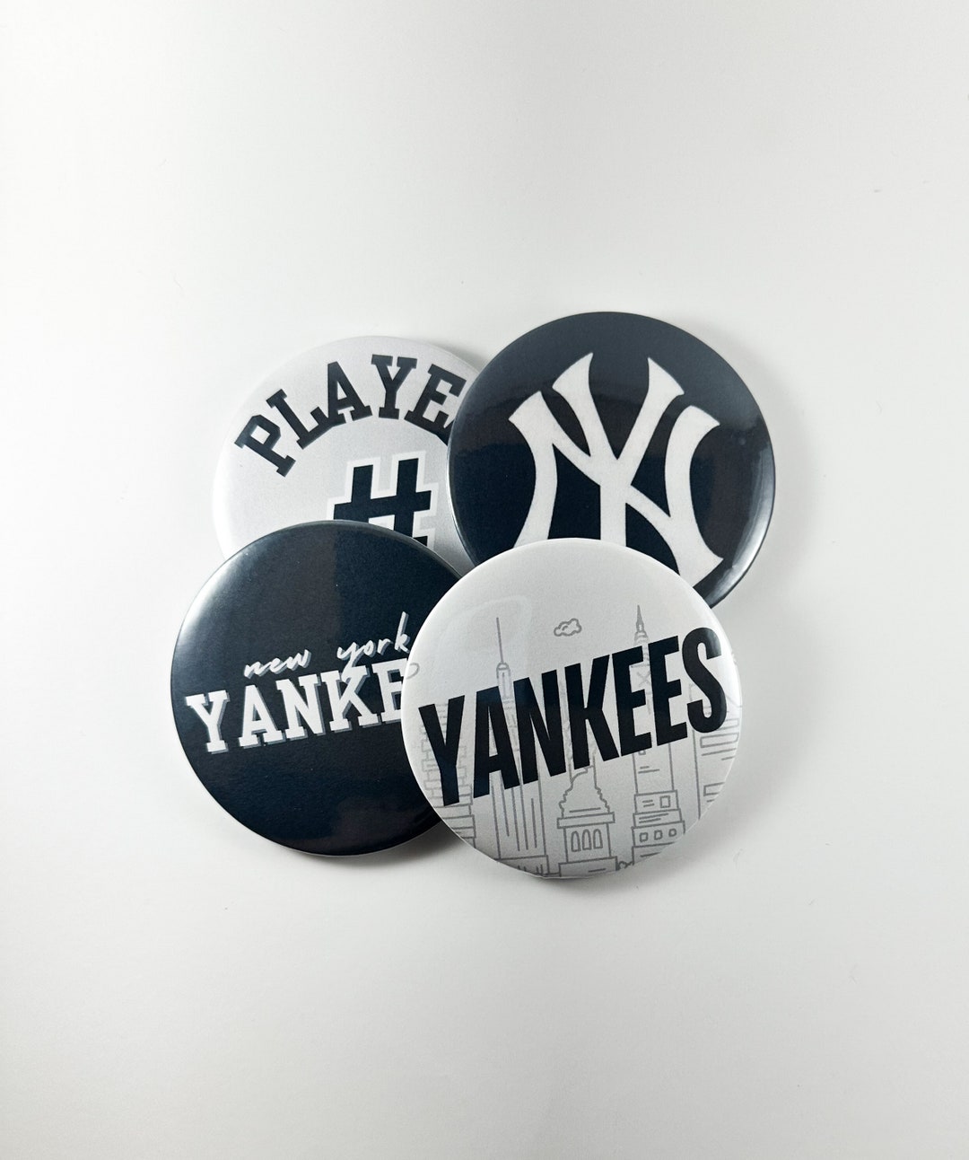 New York Yankees Buttons - Etsy