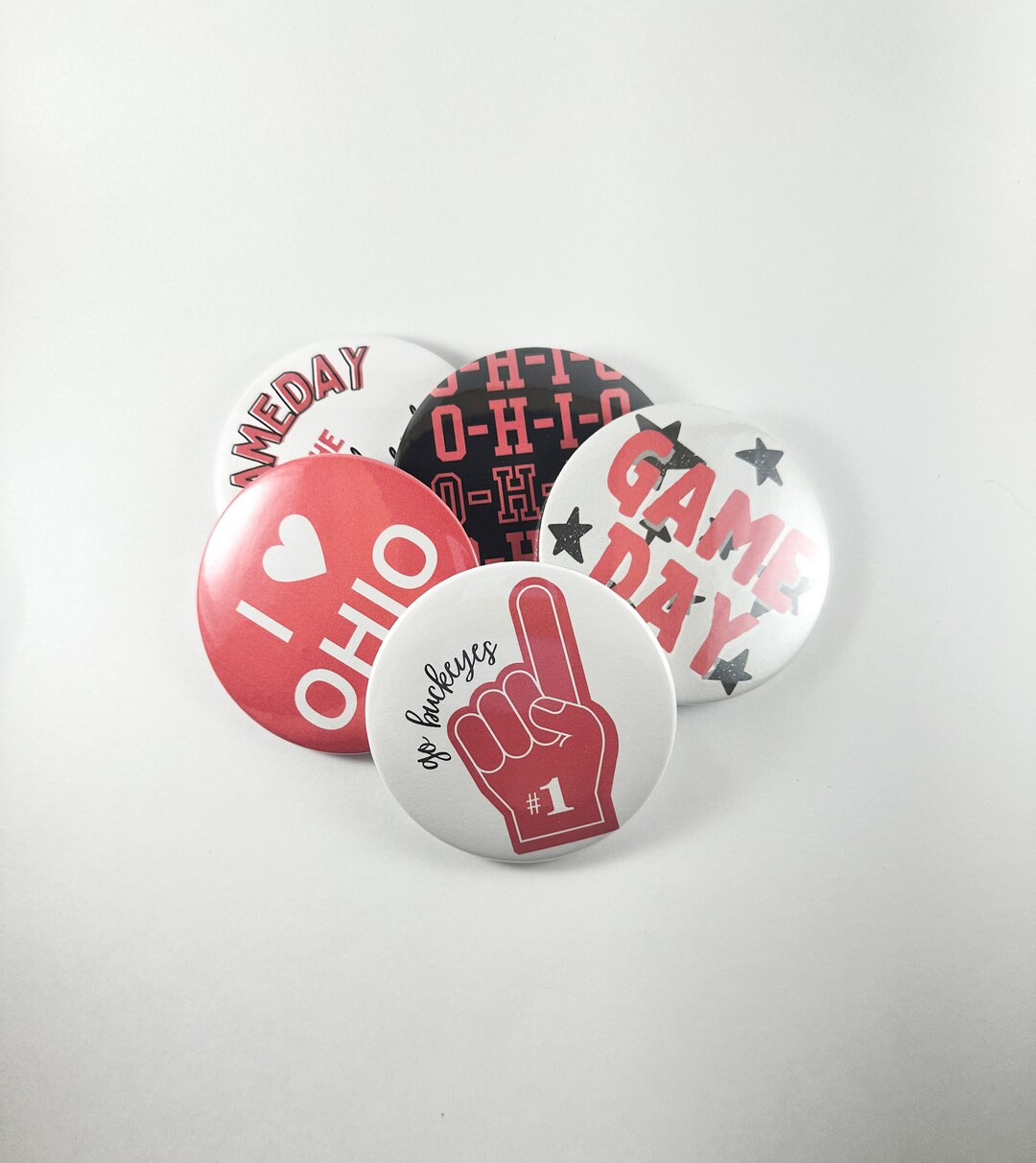 Ohio State Buckeyes Buttons - Etsy