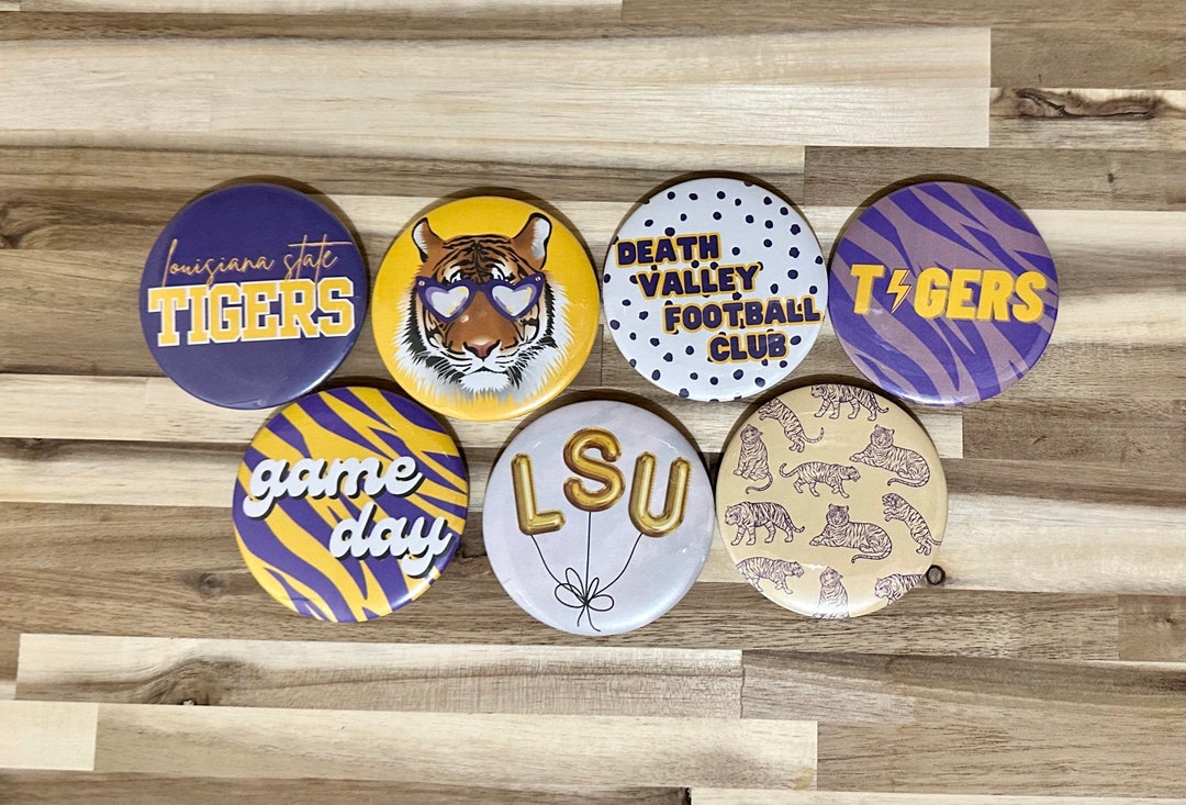 LSU Tigers Buttons - Etsy