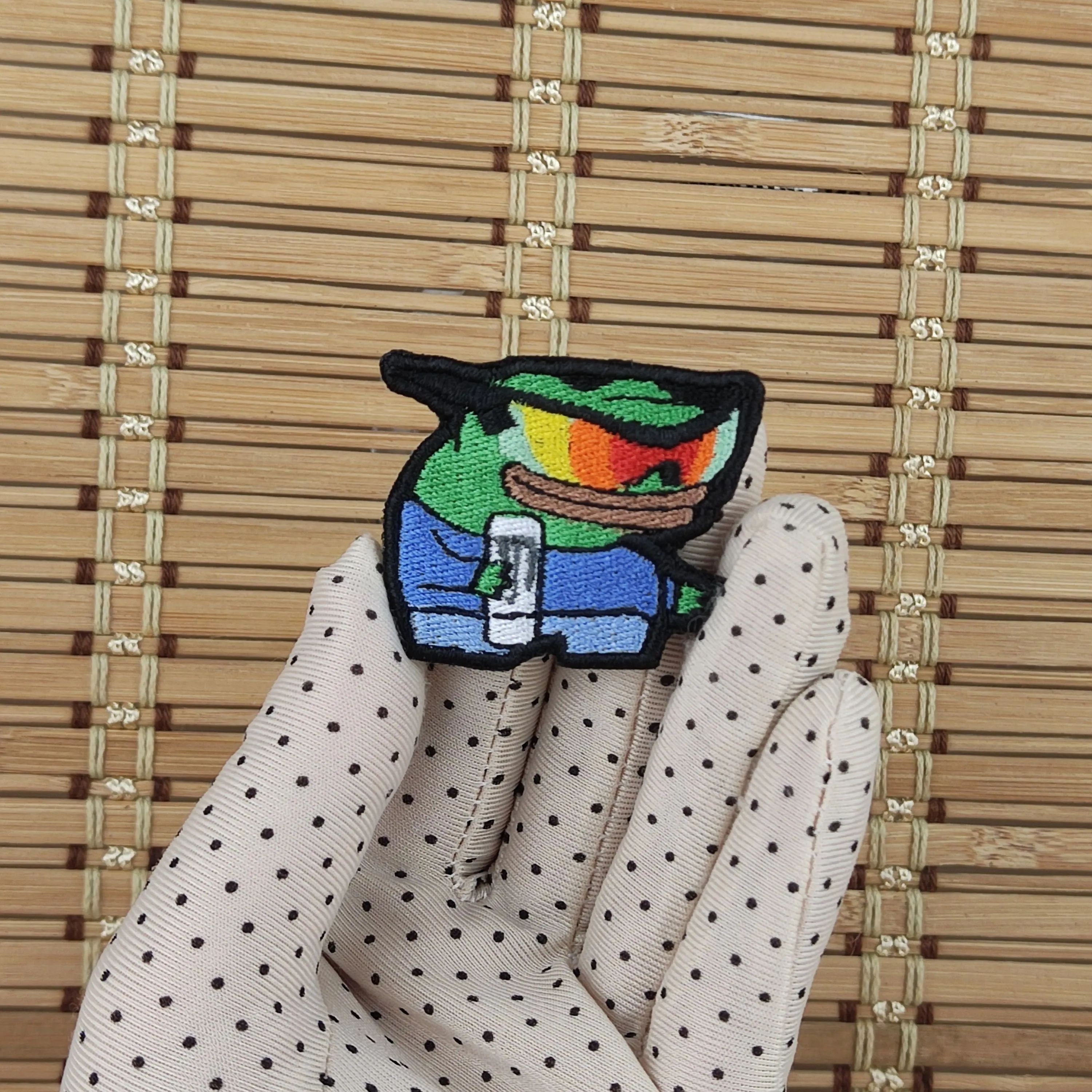 Wicked Pepe Emote Embroidered Patch, Funny Peepo Iron-on/sew-on ...