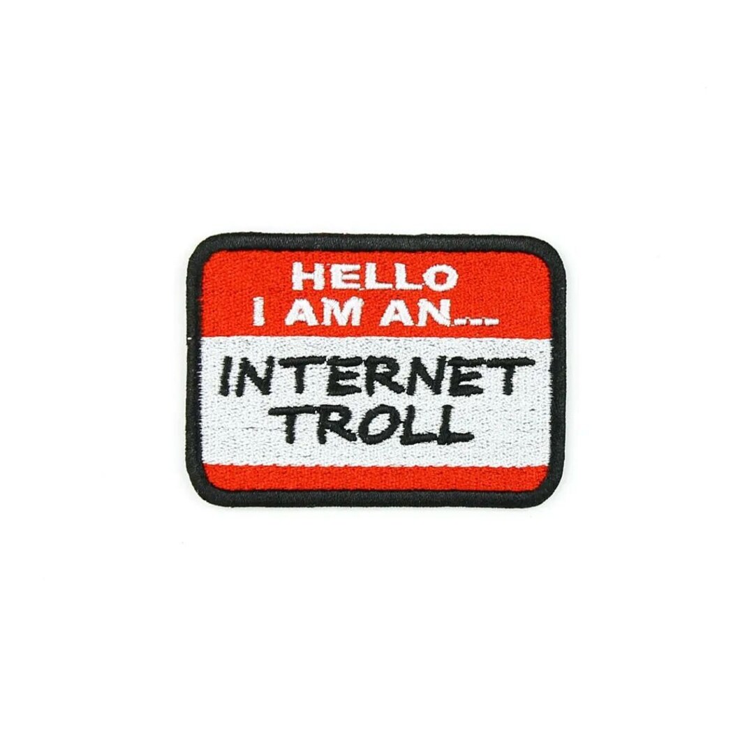 Internet Troll Embroidered Patch, Funny Iron-on/sew-on Applique for Geeks - Etsy