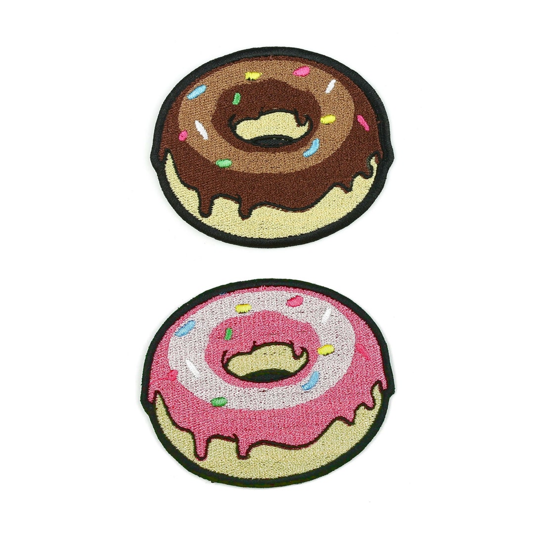 Donut Embroidered Patch, Cool Iron-on/sew-on Applique for Clothes - Etsy