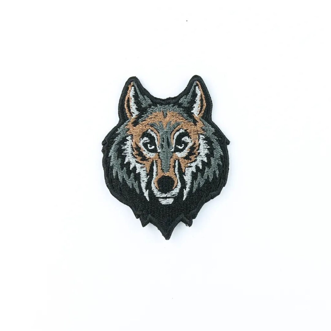 Wolf Head Embroidered Patch, Cool Iron-on/sew-on Applique for Clothes - Etsy