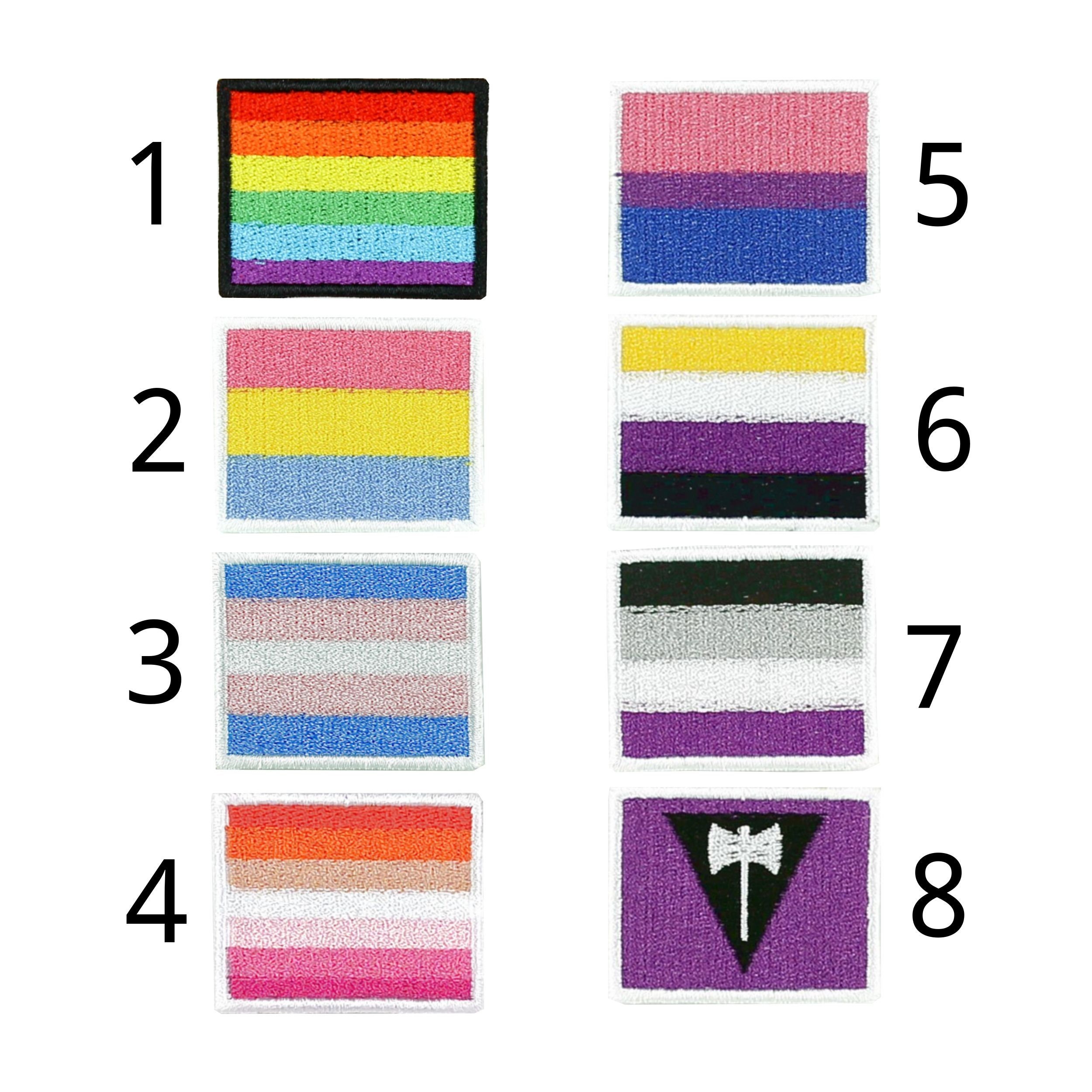 Pride Flags Embroidered Patches LGBTQ Iron-on/sew-on - Etsy