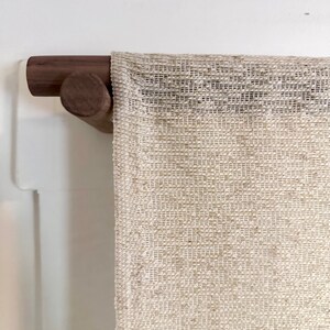 36" Walnut Noren Rod Set, With Holders - Etsy