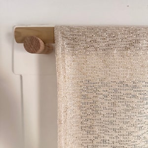 36" Oak Noren Rod Set, With Holders - Etsy