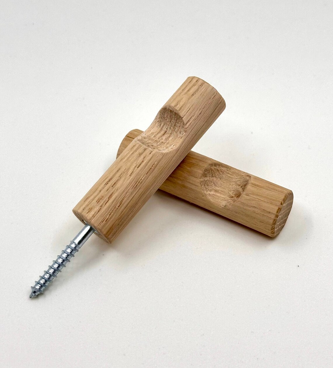 Oak Noren Rod Holder, Set of Brackets - Etsy