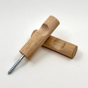 Oak Noren Rod Holder, Set of Brackets - Etsy