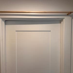 36" Oak Noren Rod Set, With Holders - Etsy