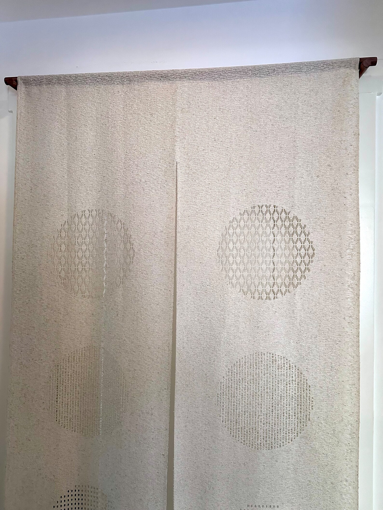 36" Walnut Noren Rod Set, With Holders - Etsy