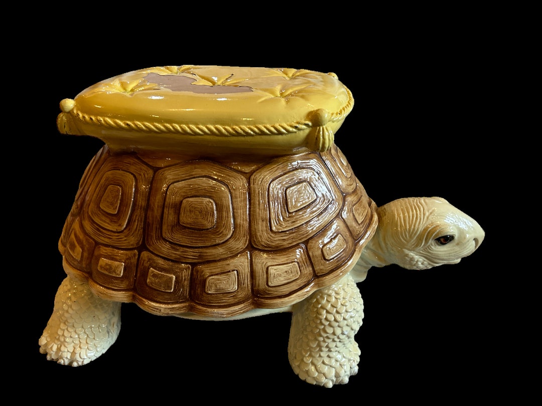 1960s Hollywood Regency Tortoise Garden Stool - Etsy