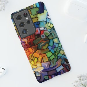 Stained Glass Phone Case, Stained Glass Effect, Samsung, Colorful Phone ...