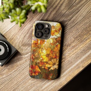 Wildflower Phone Case, Floral Phone Case, Flowers Phone Case, Stained Glass Flower Phone Case ...