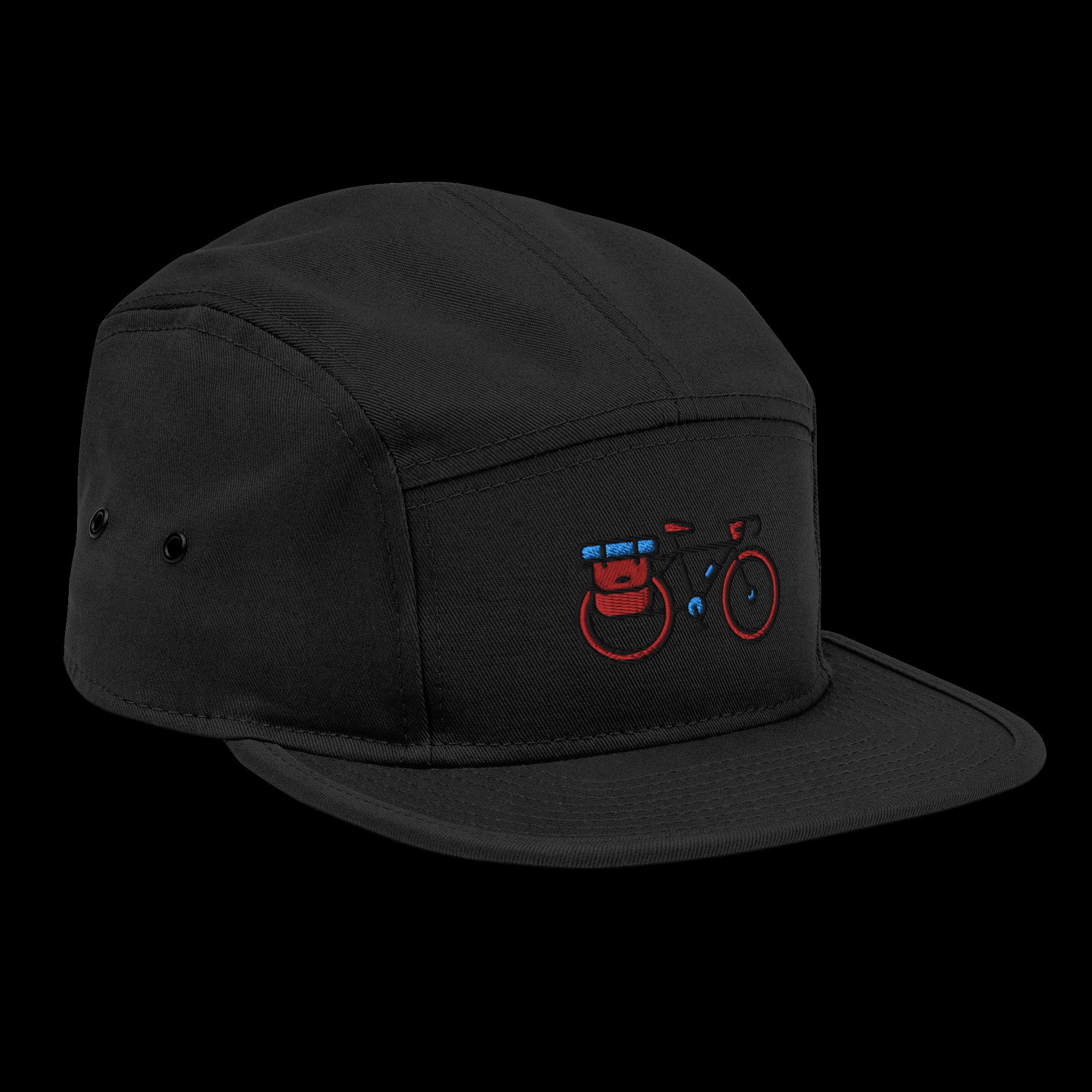 Embroidered 5 Panel Hat, Bike Lover Hat, Bike Packing Hat, Gift for ...