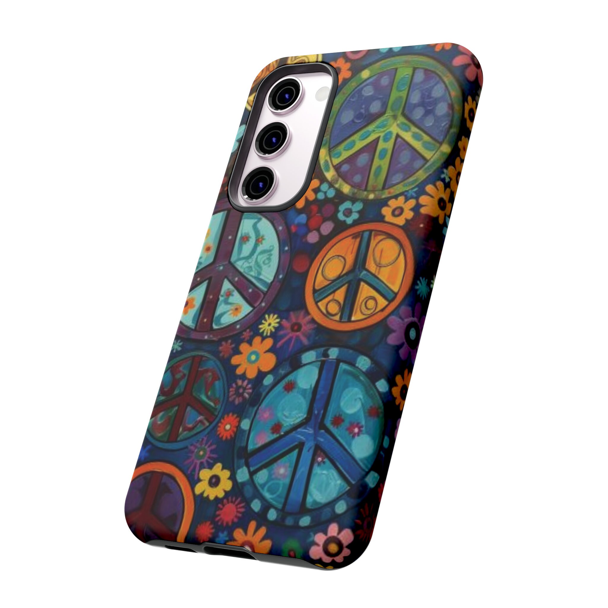 Retro Groovy Phone Case, Retro Peace Sign Phone Case, Peace Sign Phone ...