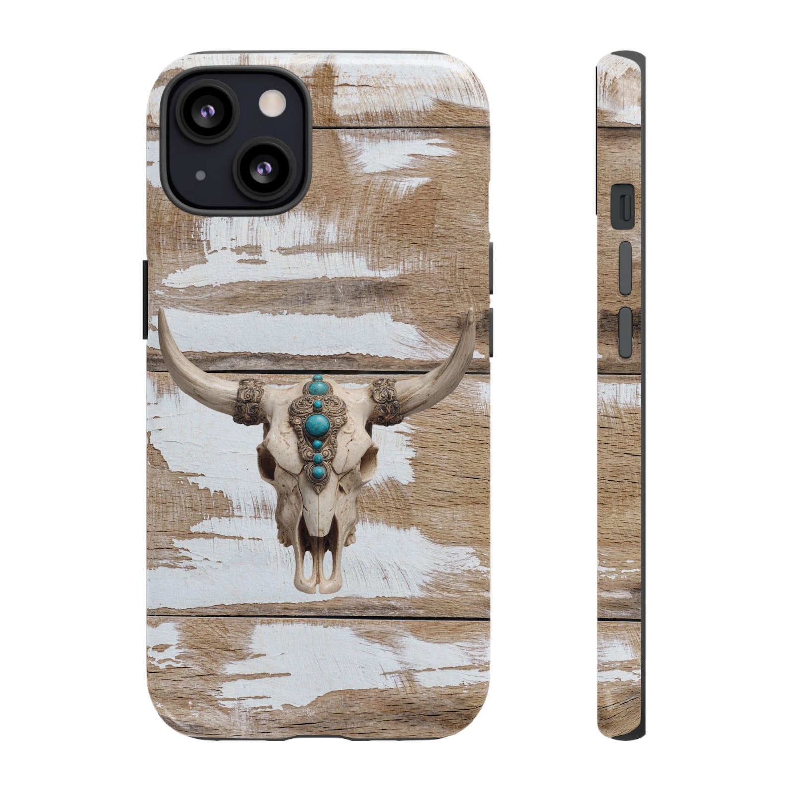 Tough Cases, Bull Skull Phone Case, Western Cowboy Cover, Turquoise ...