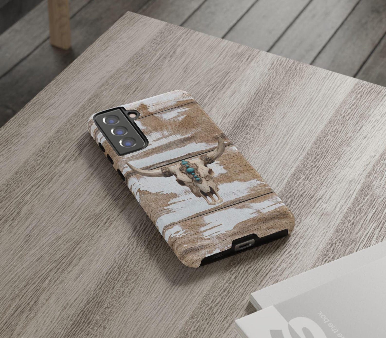 Tough Cases, Bull Skull Phone Case, Western Cowboy Cover, Turquoise ...