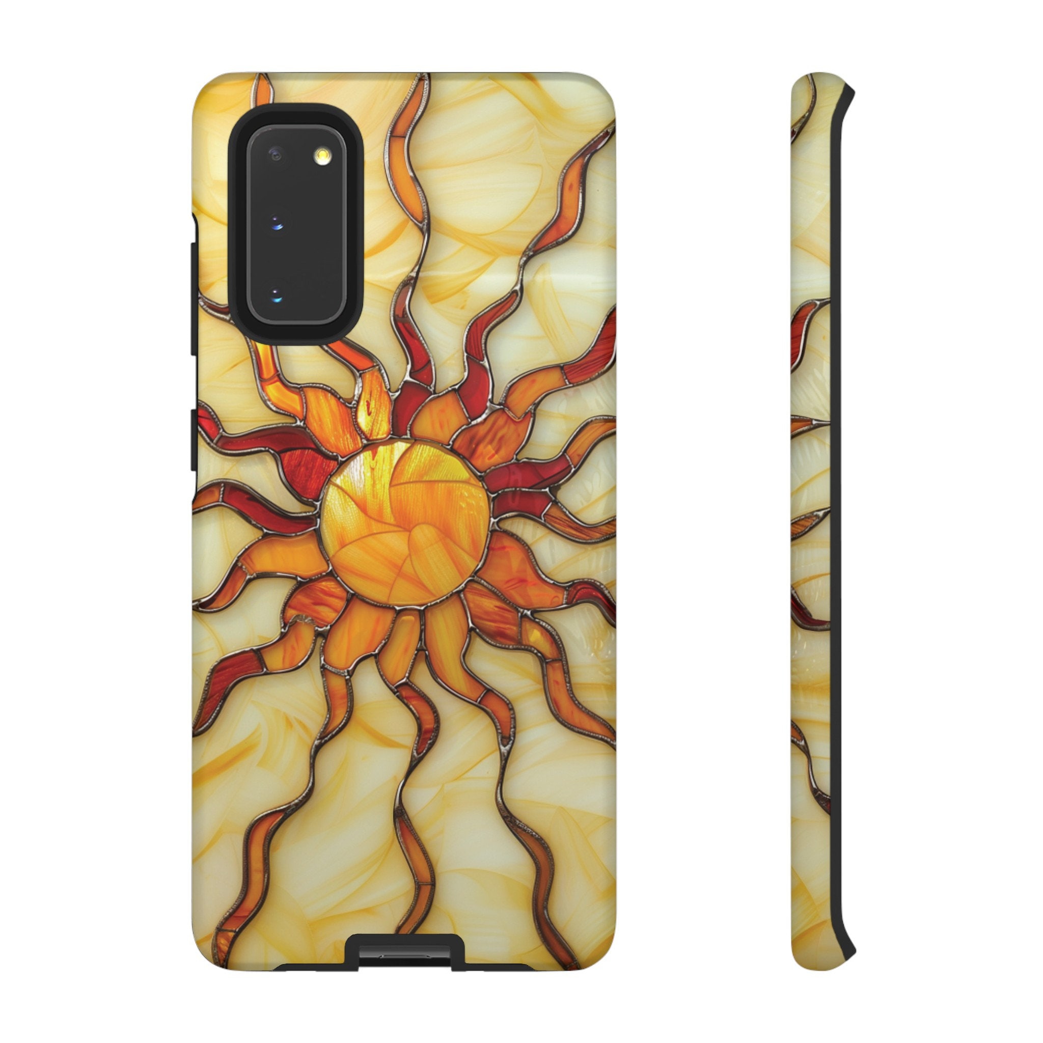 Sun Phone Case, Celestial Stained Glass Phone Case, Stars Phone Case ...