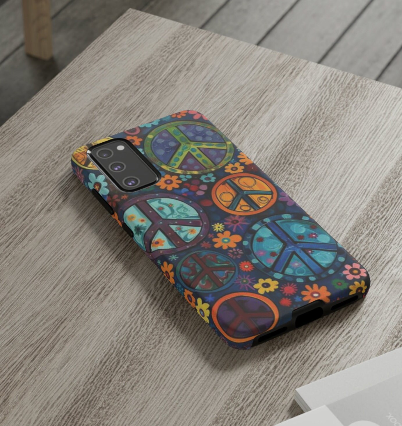 Retro Groovy Phone Case, Retro Peace Sign Phone Case, Peace Sign Phone ...
