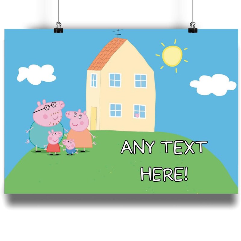 Peppa Pig Poster - Etsy
