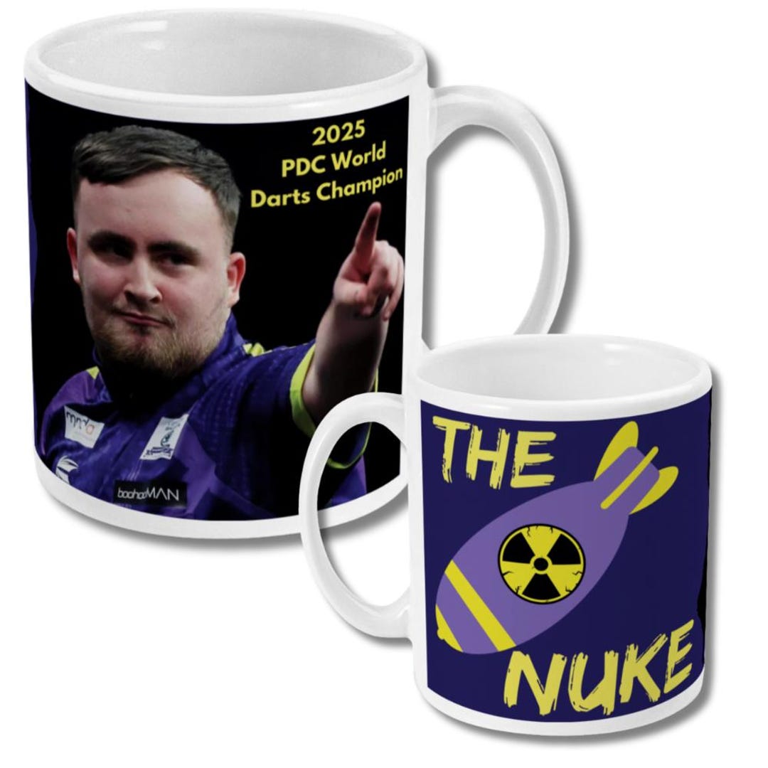 Luke Littler Darts Mug 2025 PDC World Champion Cup Luke the Nuke Mug ...