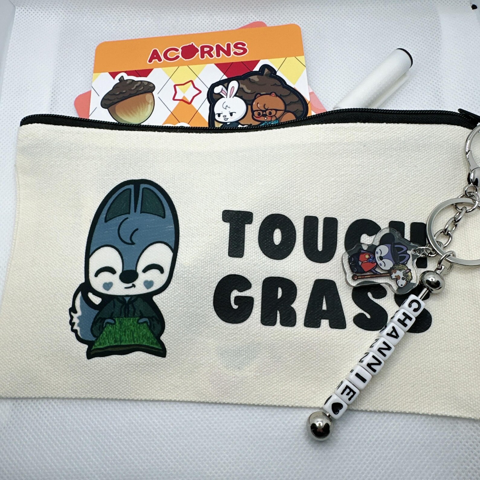 Zipper Pouch- Touch Grass - SKZ SKZOO - Etsy