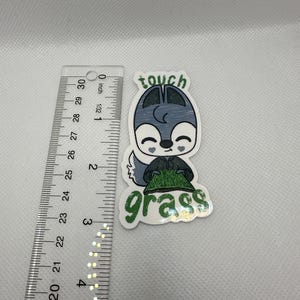 Sticker - Wolf Chan Touch Grass (stray Kids Kpop) - Etsy