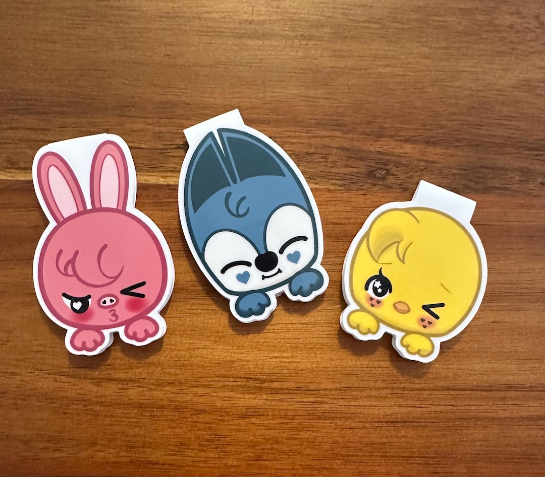 Bookmark - SKZOO Magnetic Clip - Stray Kids - Etsy