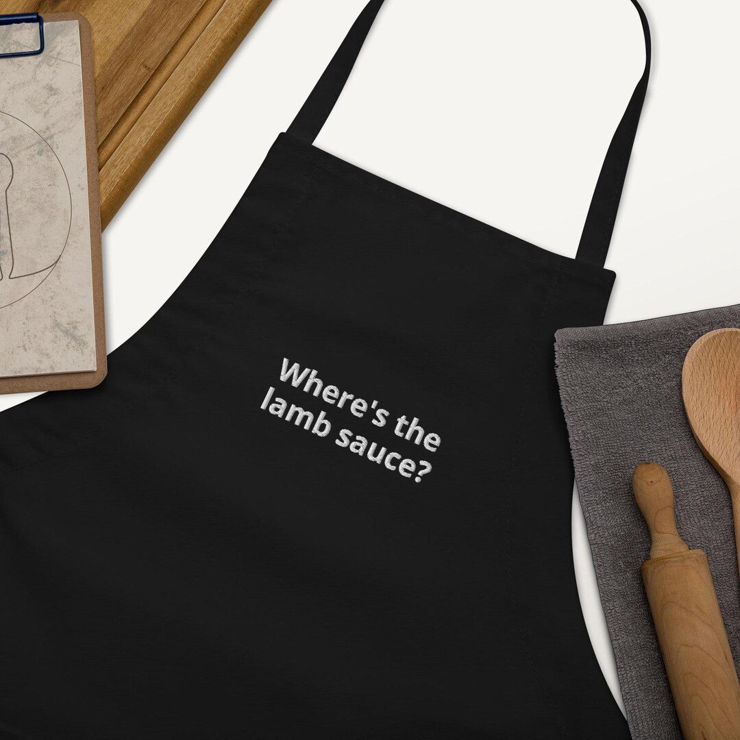 Where's the Lamb Sauce Embroidered Kitchen Chef Cooking Apron, Funny ...