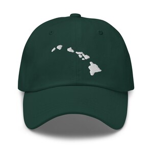 Hawaii State Outline Embroidered Adjustable Baseball Cap Dad Hat ...