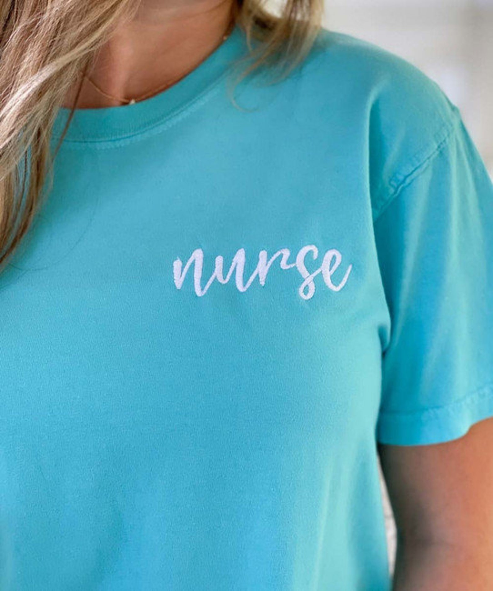 Comfort Colors Minimal Embroidered T-shirt, Custom Unisex Oversized ...