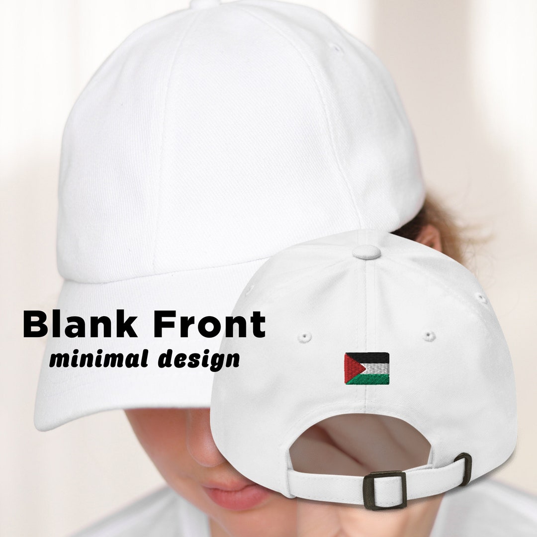 Palestine Flag Minimal Embroidered Adjustable Hat, Palestine Flag Hat ...