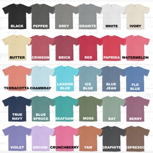 Comfort Colors Minimal Embroidered T-shirt, Custom Unisex Oversized ...