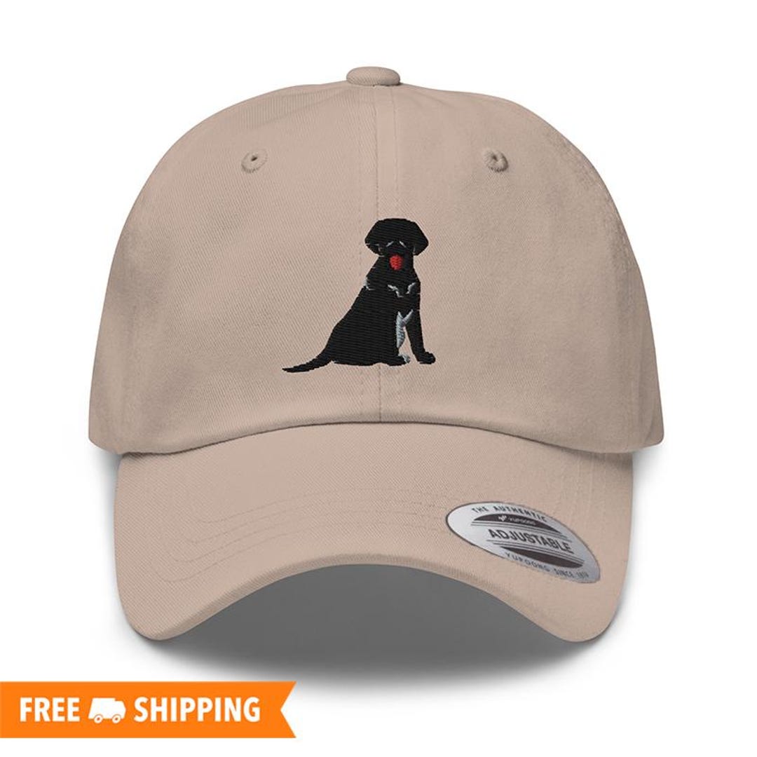 Black Lab Embroidered Adjustable Hat, Black Labrador Hat, Labrador Mom ...