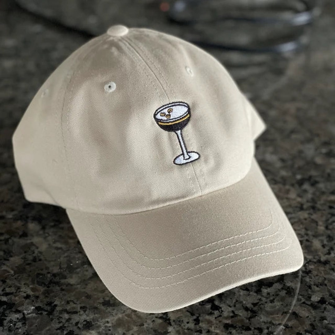 Espresso Martini Embroidered Adjustable Relaxed Fit Baseball Cap Dad ...
