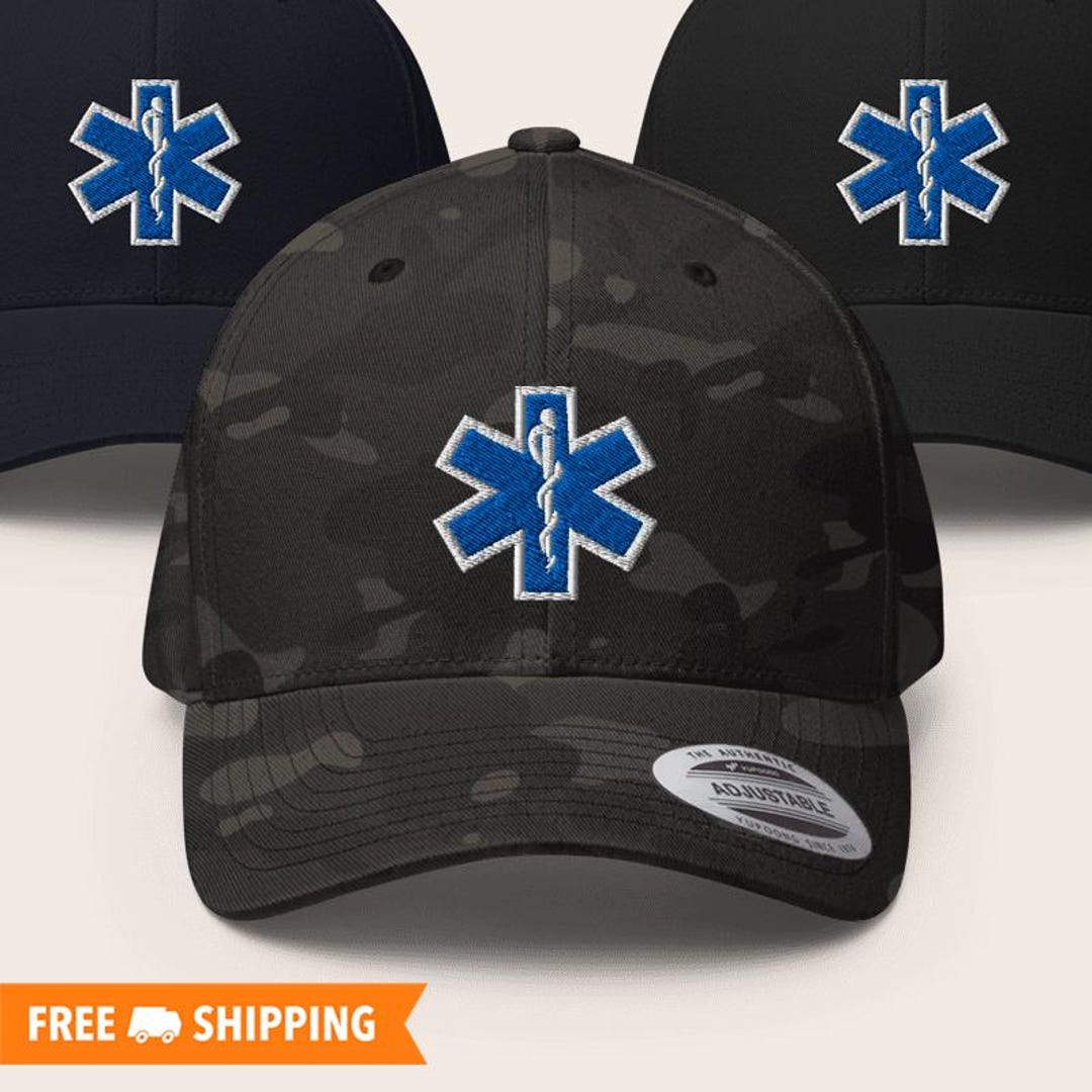 EMT Embroidered Flexfit Structured Twill Cap, EMT Hat, EMT Gifts ...