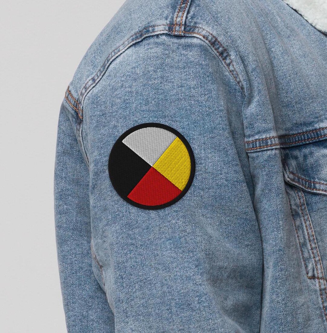 Medicine Wheel Embroidered Patch, Iron on Patch, Native American Patch ...