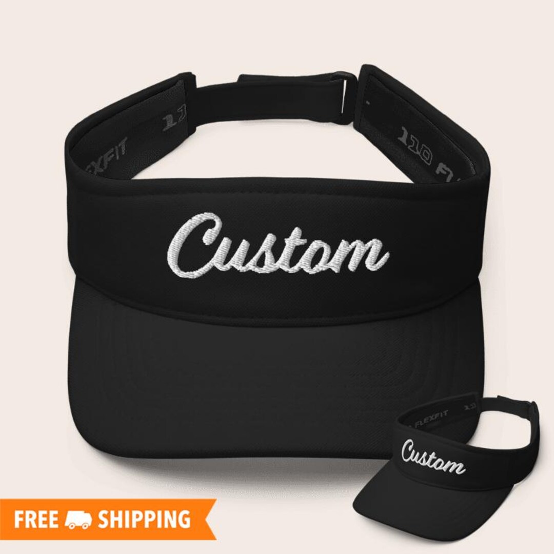 Custom Embroidered Visor, Custom Visor, Custom Sports Coach Visor ...