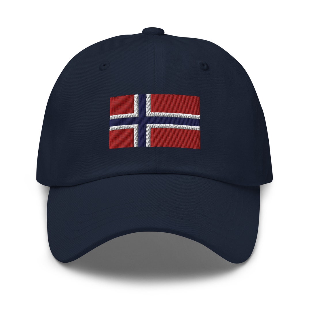 Norway Hat, Embroidered Adjustable Relaxed Fit Hat, Norway Flag Hat ...