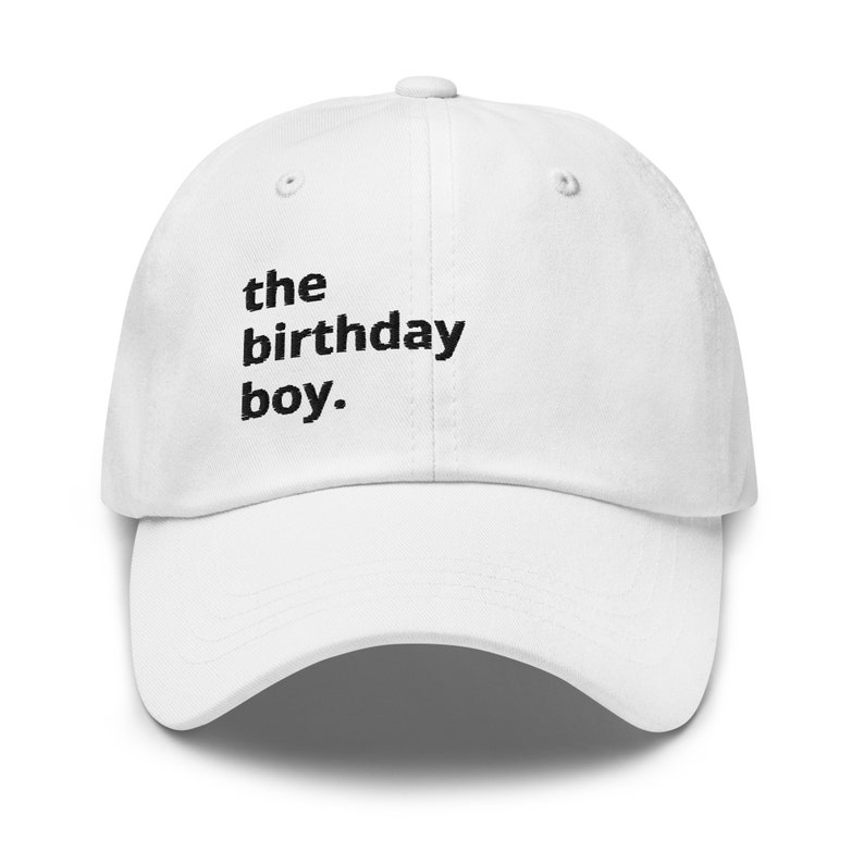 The Birthday Boy Hat, Embroidered Adjustable Baseball Cap, Birthday Hat ...
