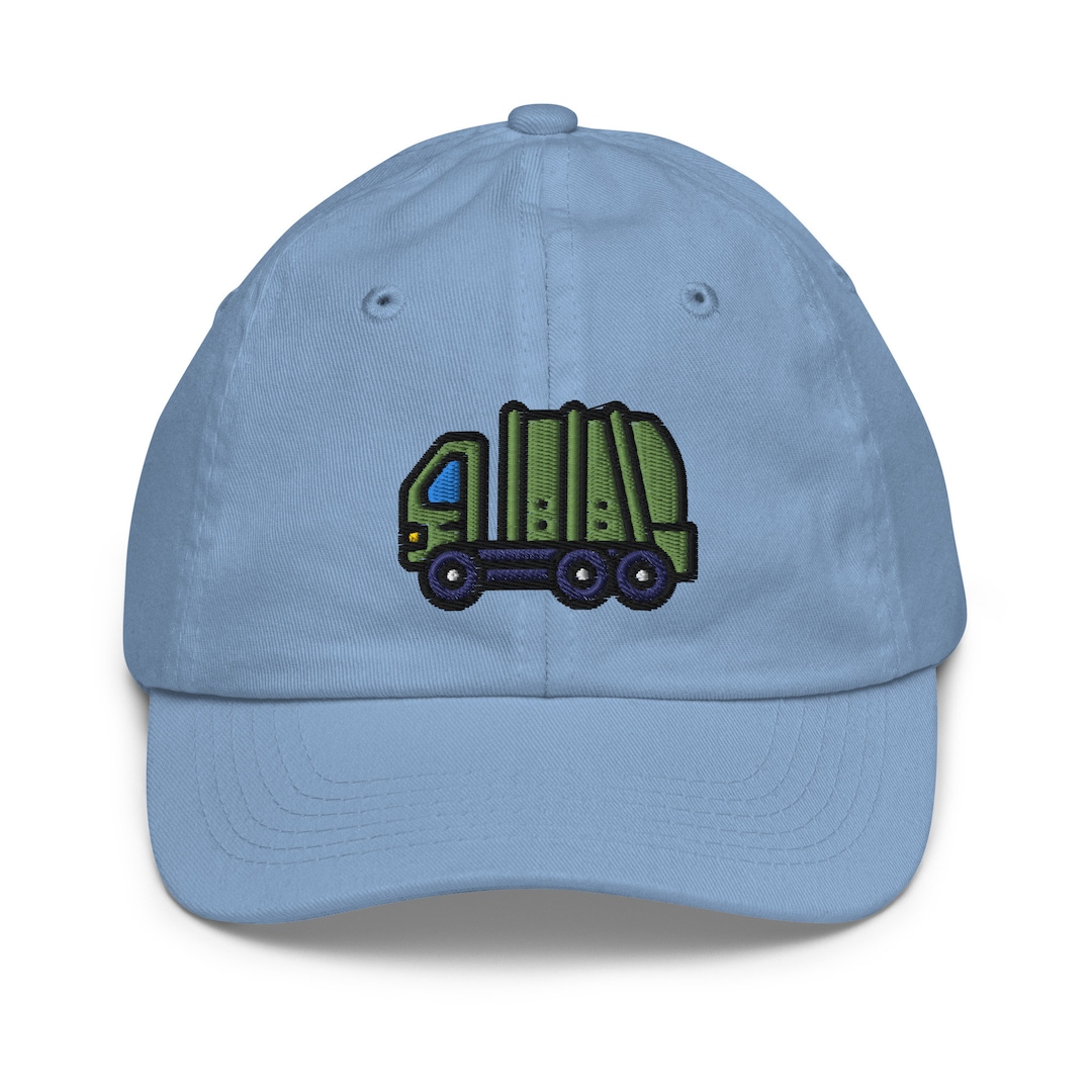 Kids Garbage Truck Hat, Embroidered Youth Baseball Cap, Garbage Truck ...
