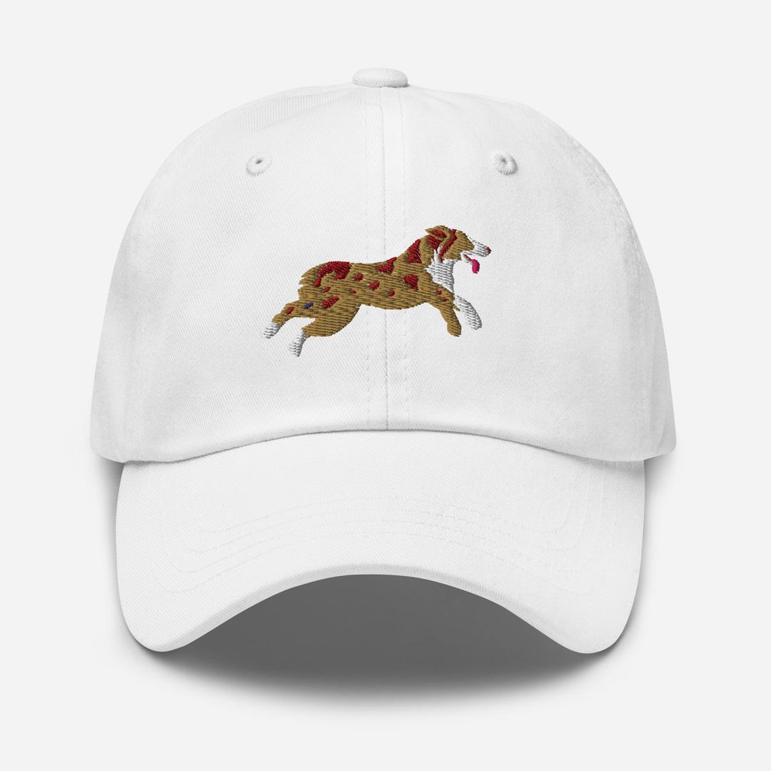 Red Merle Australian Shepherd Embroidered Adjustable Relaxed Fit Hat ...