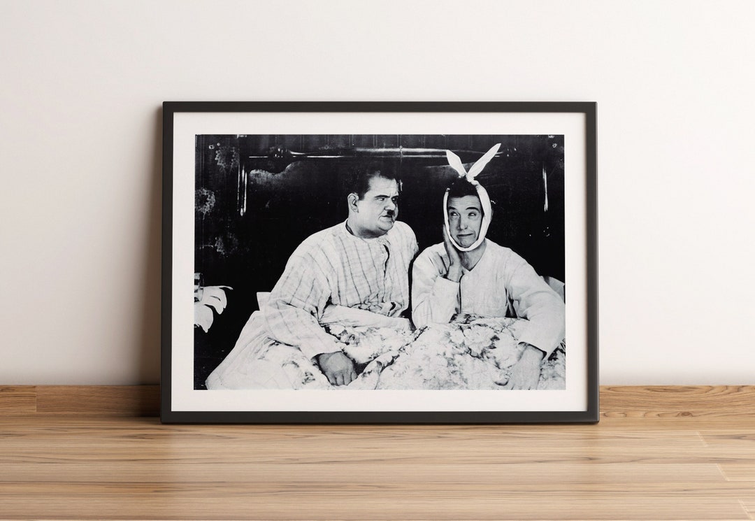 Joey and Chandler's Friends Wall Art Poster, Laurel & Hardy, Vintage ...