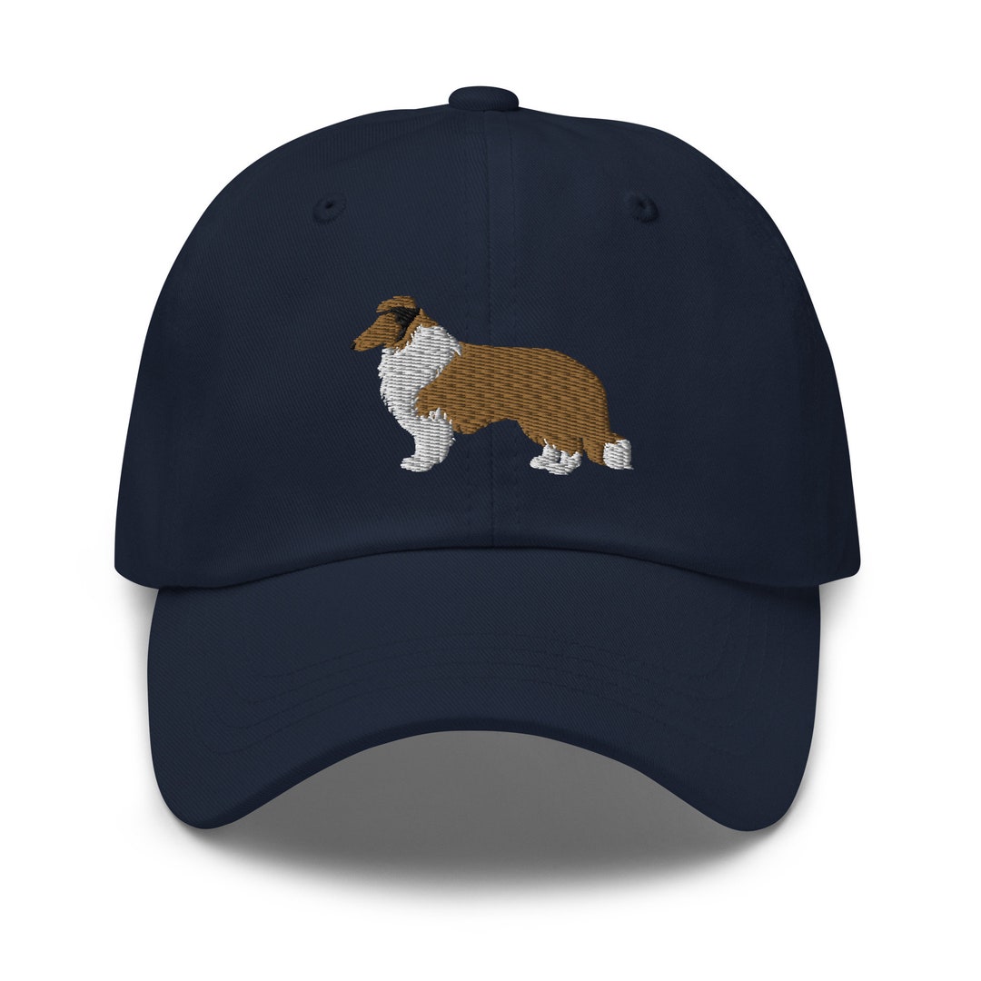 Rough Collie Dog Embroidered Adjustable Relaxed Fit Hat Rough - Etsy