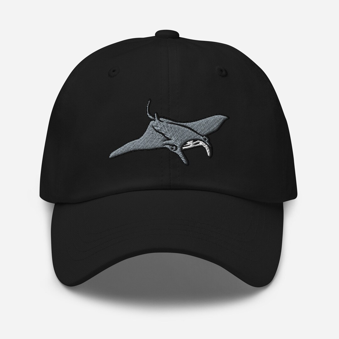 Manta Ray Hat, Embroidered Baseball Cap, Manta Ray Gifts, Manta Ray ...